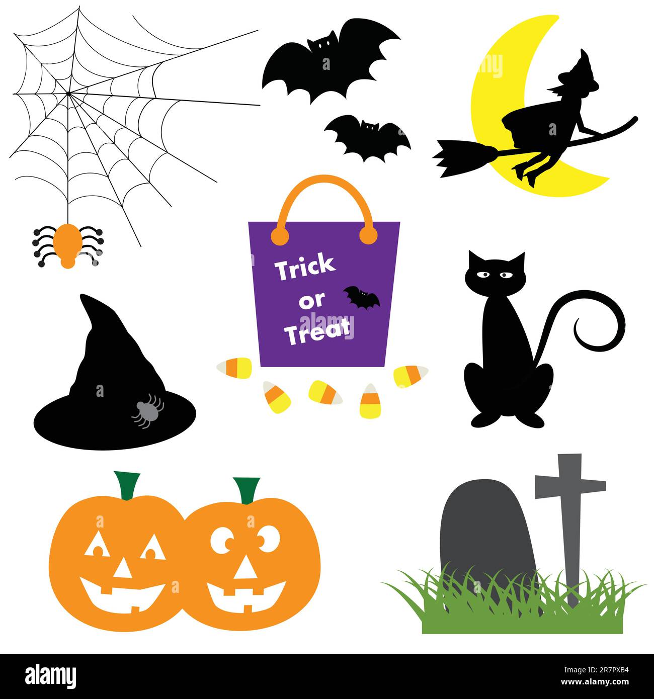 Festive pumpkin orange spider Stock Vector Images - Alamy