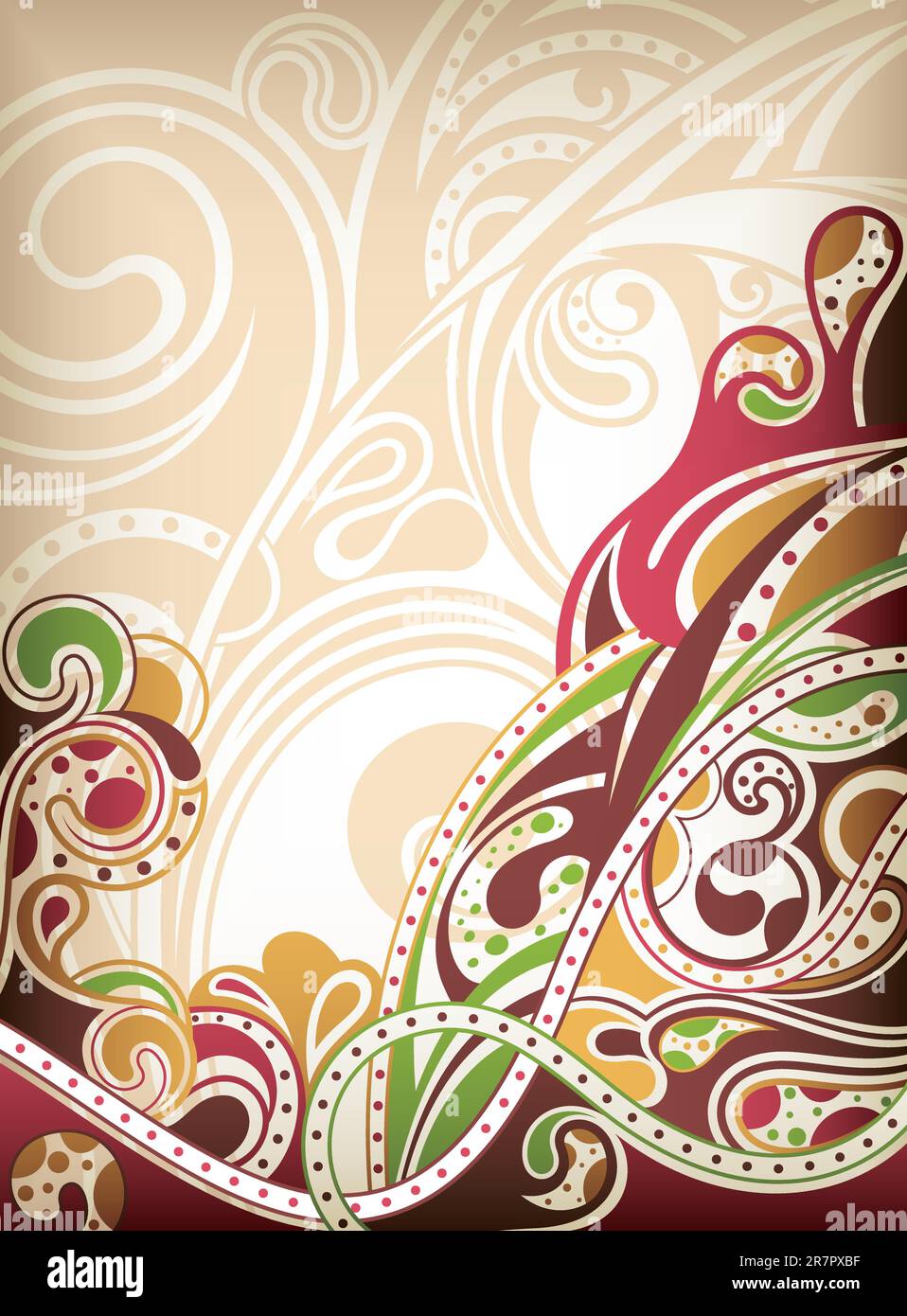 Illustration of abstract curve background Stock Vector Image & Art - Alamy