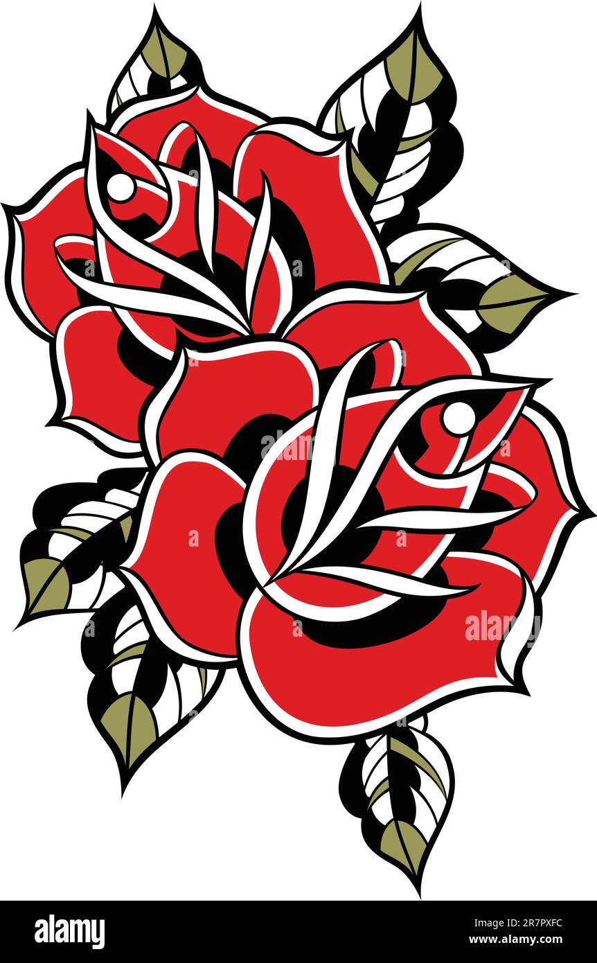 Victorian rose garden Cut Out Stock Images & Pictures - Alamy