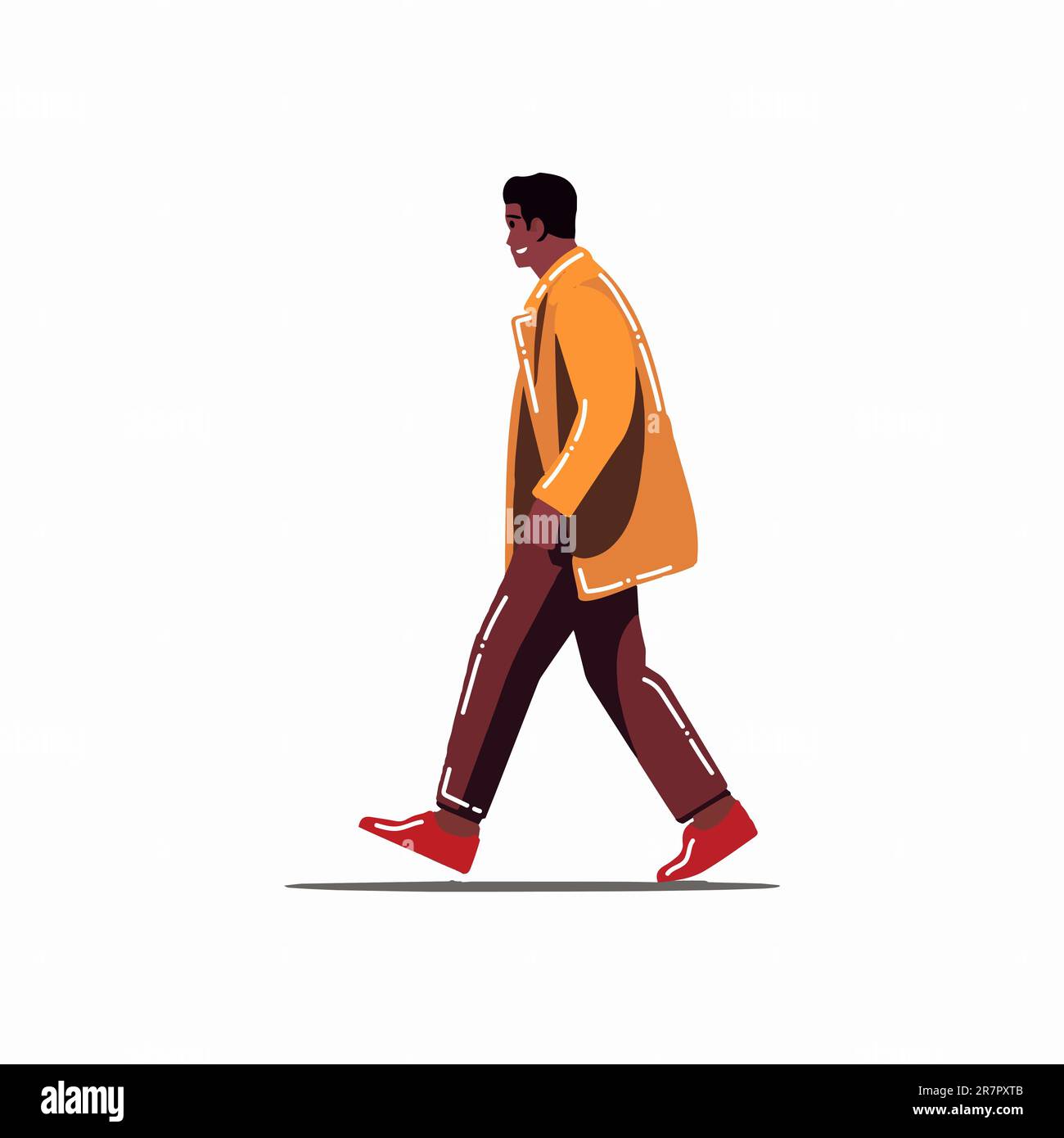 Walking fast pace walk Cut Out Stock Images & Pictures - Alamy