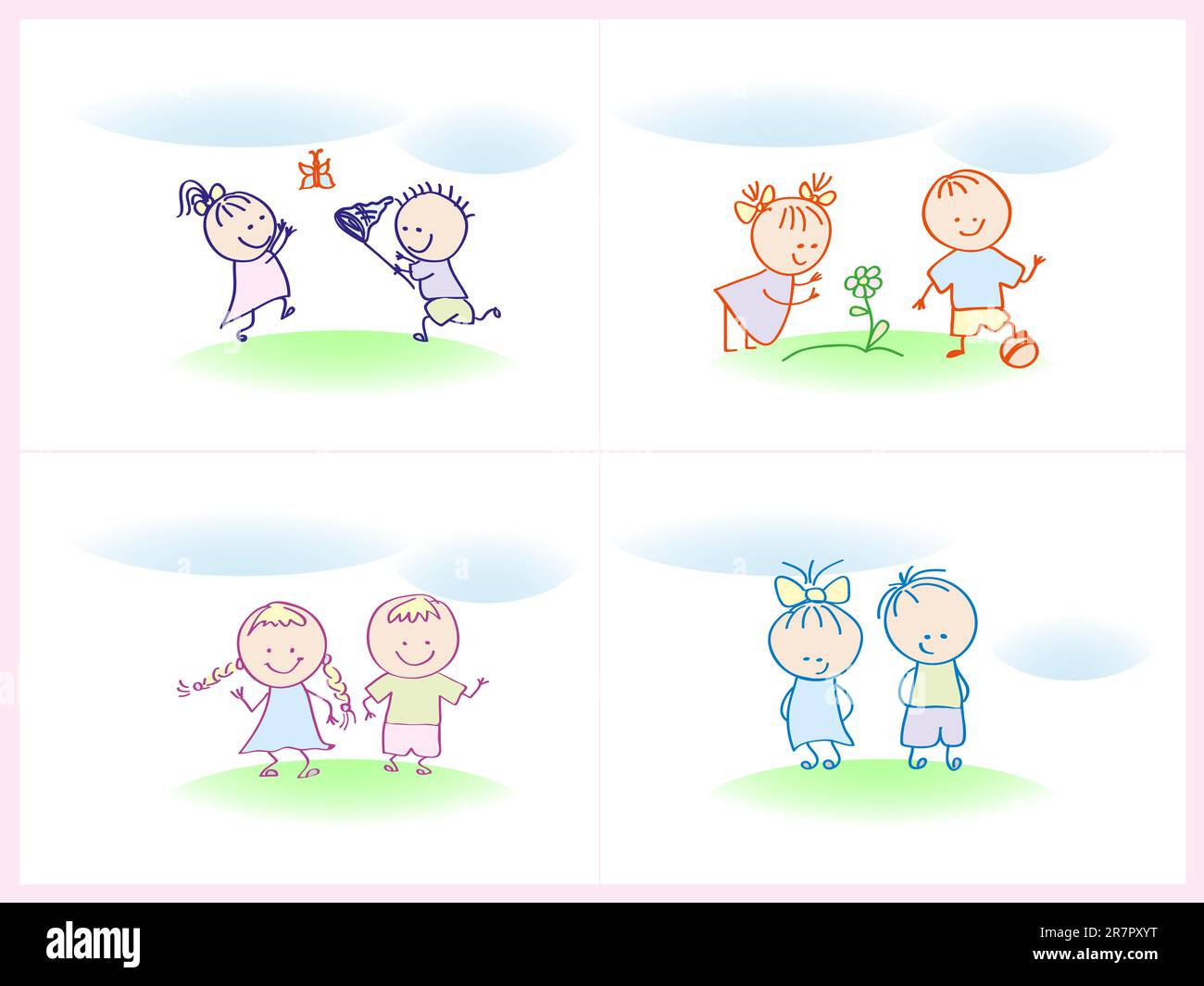 Street artist kids Stock Vector Images - Alamy