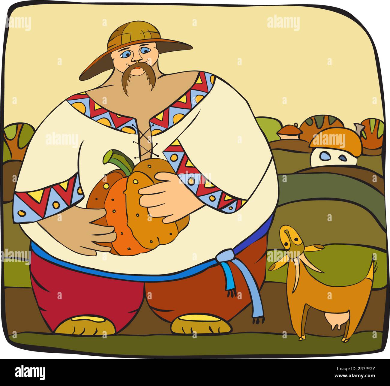 Cartoon pumpkin man character hi-res stock photography and images - Alamy