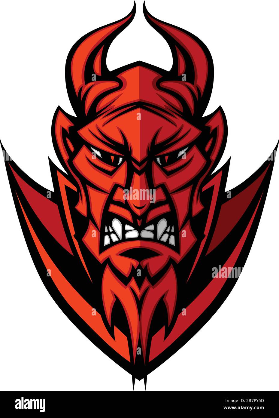 Demon or Devil Mascot Head Graphic Vector Image Stock Vector Image ...