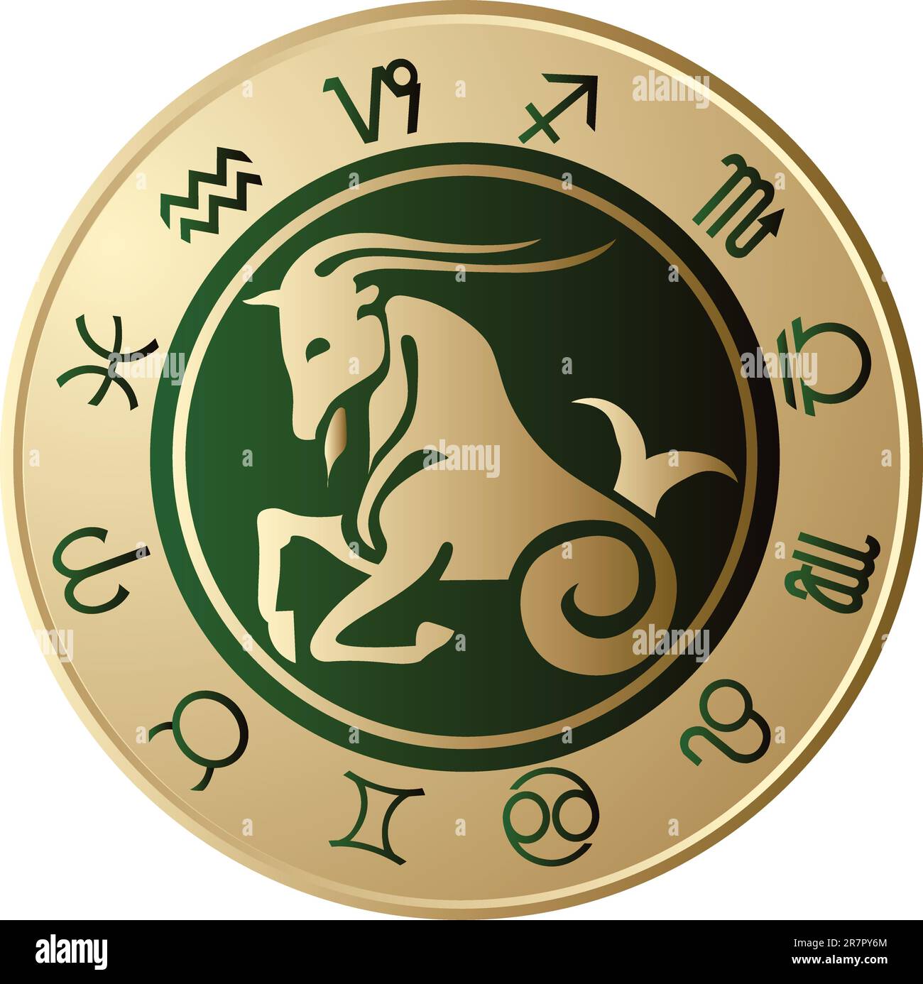 Capricorn illustration Stock Vector Images - Alamy