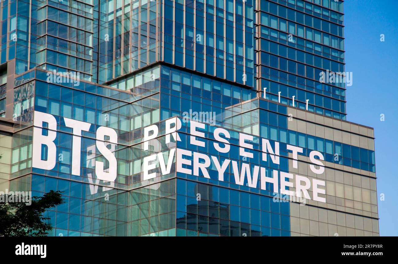 BTS' 10th Anniversary Festa, June 16, 2023 : The main office building ...