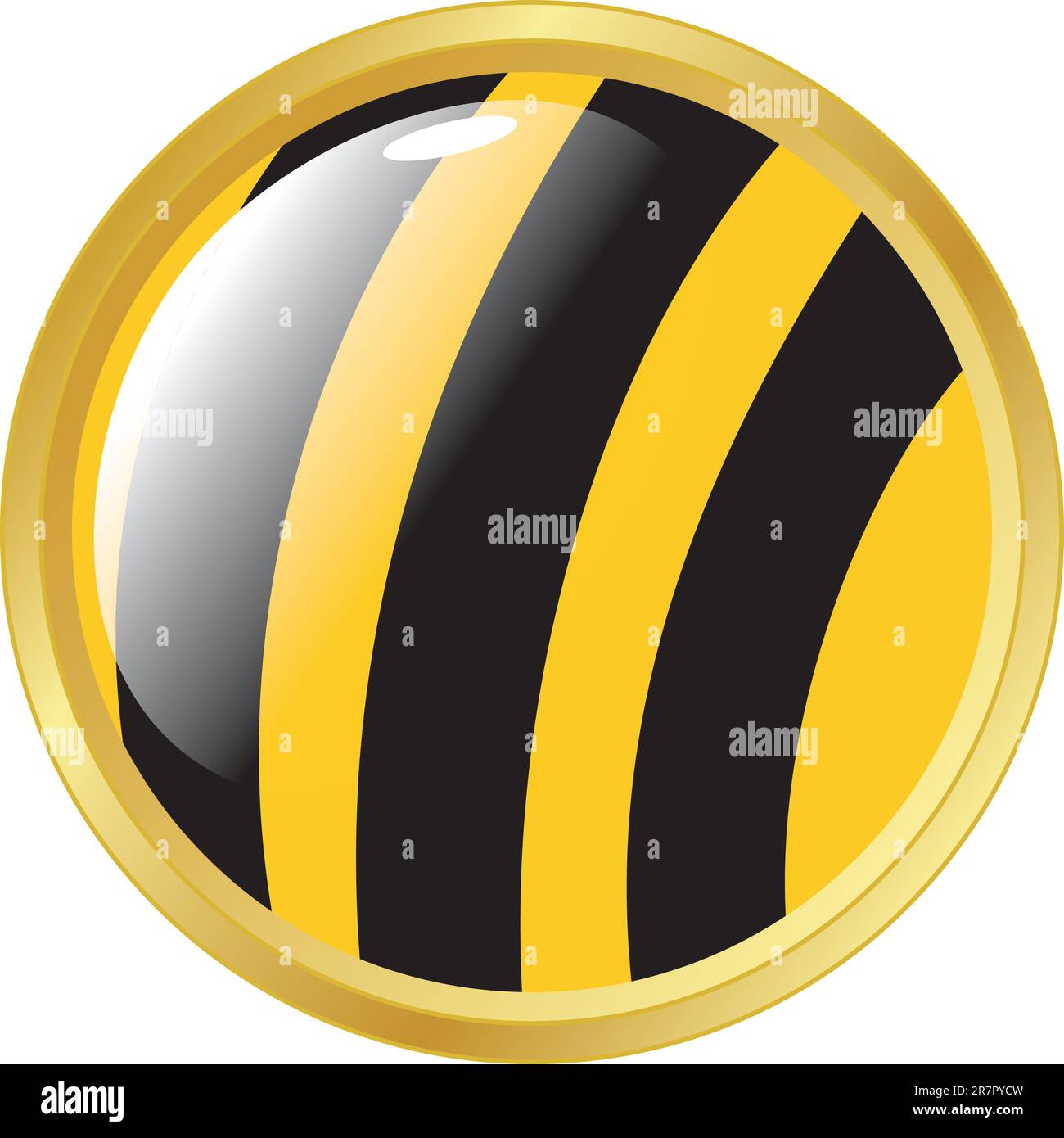 Button in colors of bee Stock Vector Image & Art - Alamy