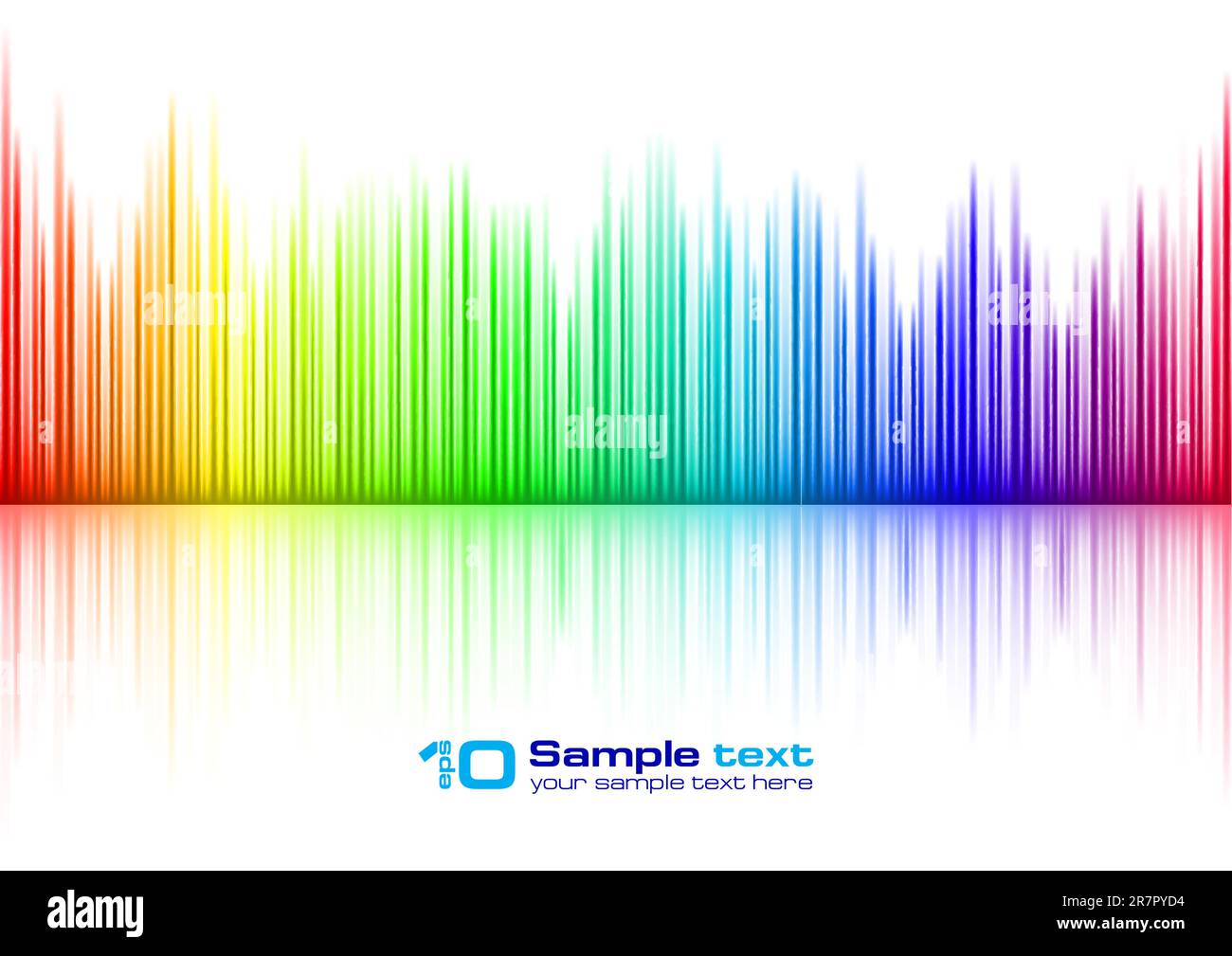 Colorful Sound waveform (editable ) on white Stock Vector Image & Art ...