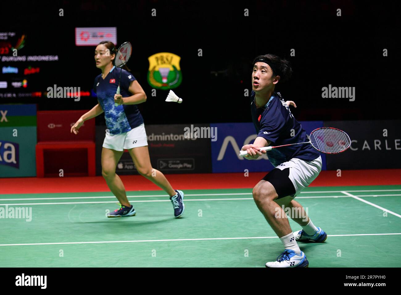 Jakarta, Indonesia. 17th June, 2023. Tang Chun Man (R)/Tse Ying Suet of ...
