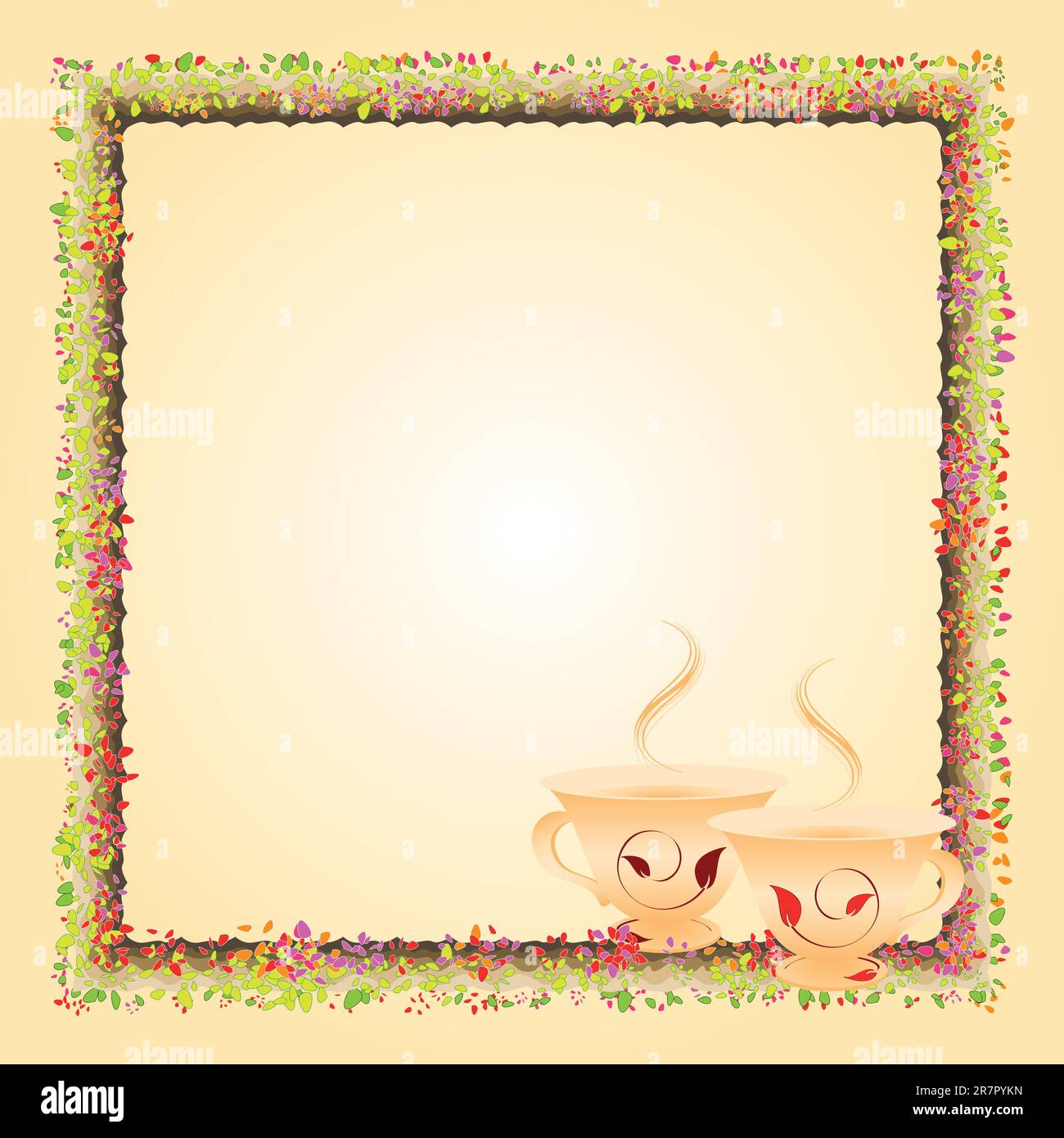 Summer afternoon tea time party invitation card Stock Vector Image ...