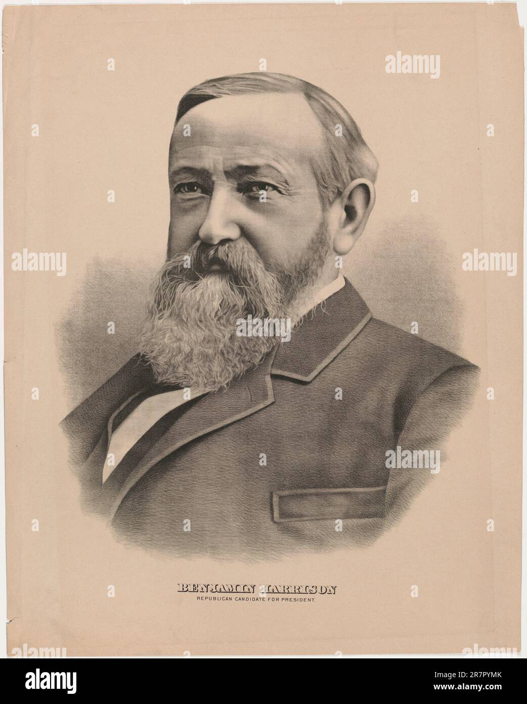 Benjamin Harrison c. 1888 Stock Photo - Alamy