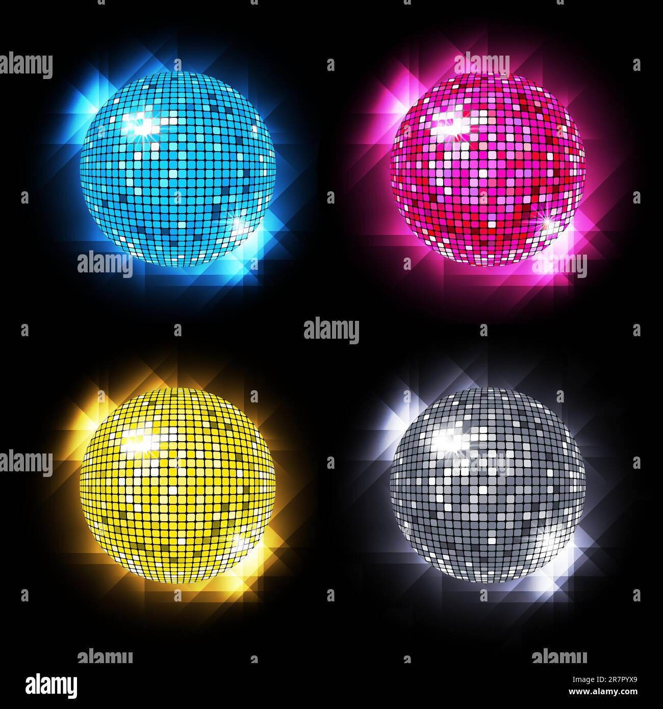 Disco light colors Stock Vector Images - Alamy