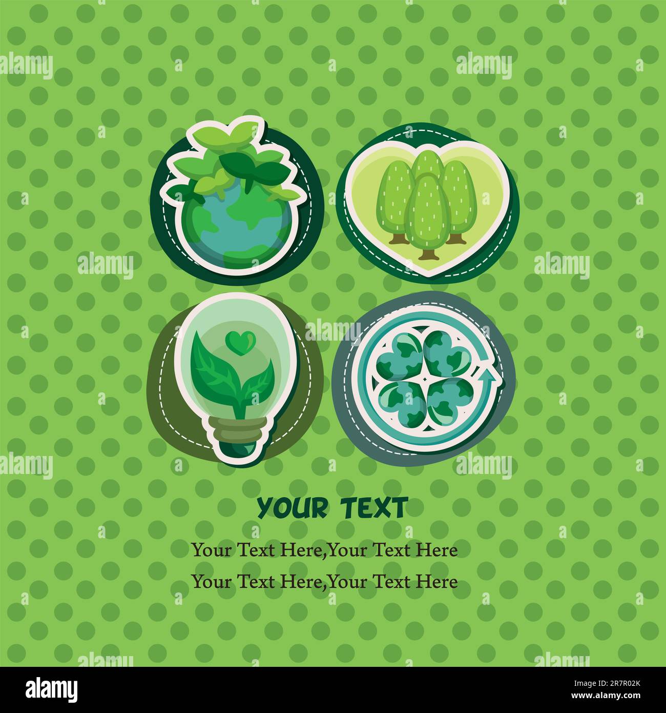 cartoon eco card Stock Vector Image & Art - Alamy