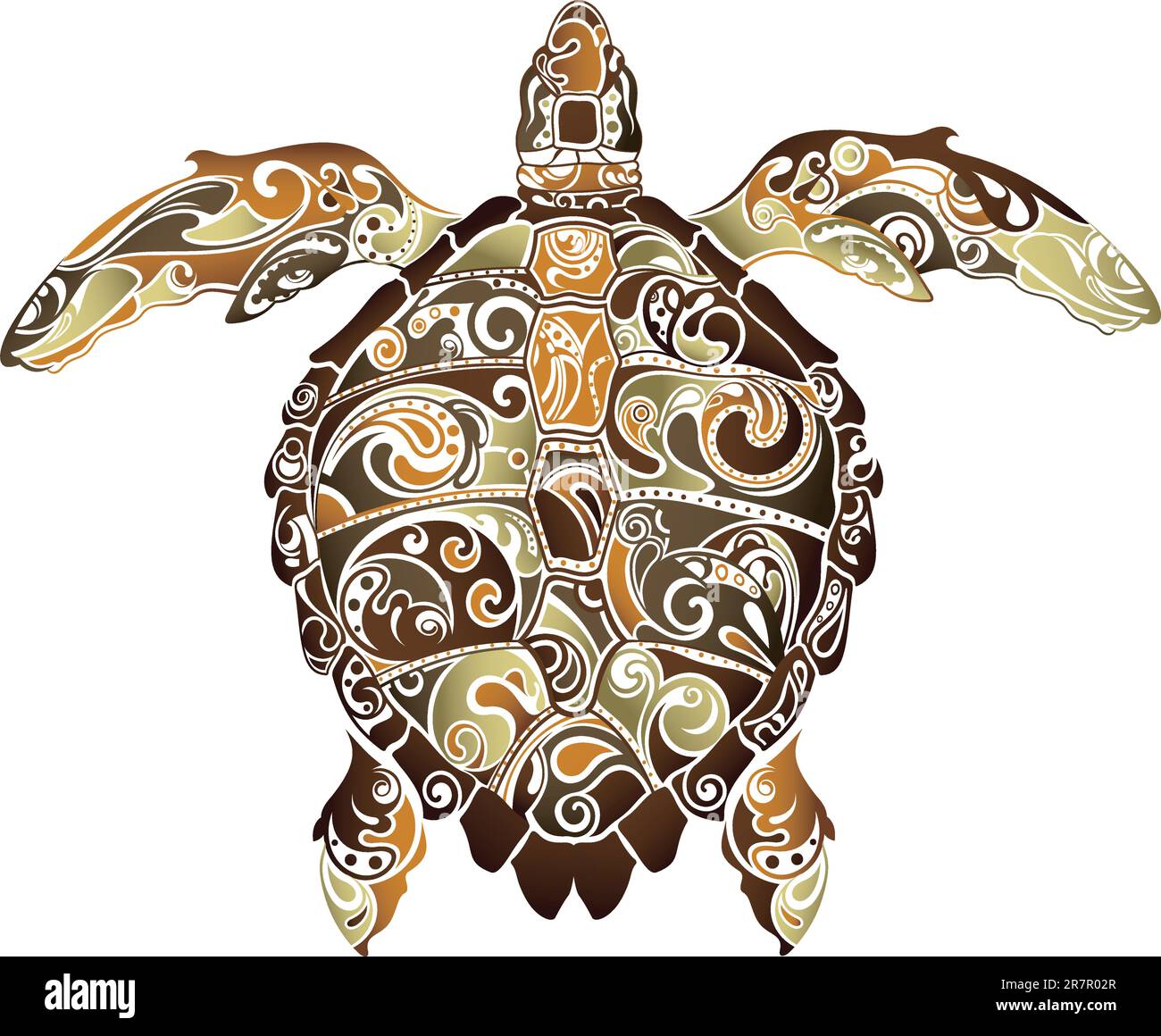 Hawaiian Sea Turtle Drawing