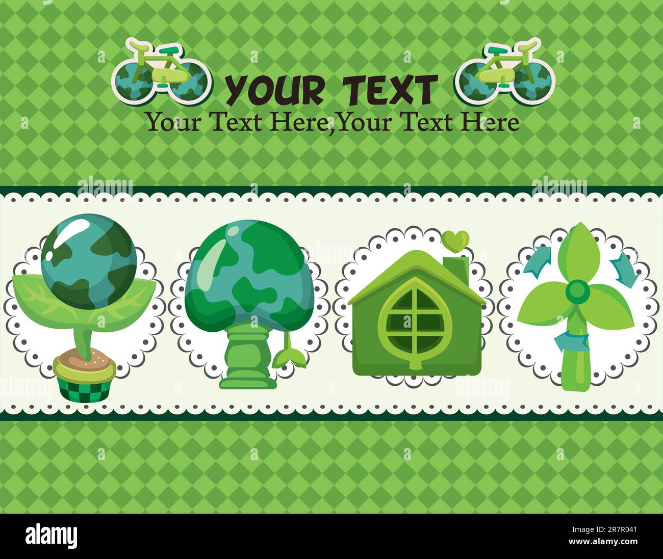 cartoon eco card Stock Vector Image & Art - Alamy