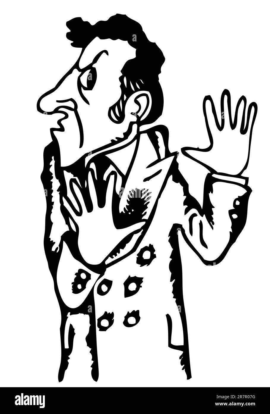 Man saying "No Stock Vector Image & Art - Alamy