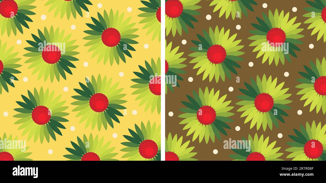 vector illustration of a cute flower background Stock Vector Image ...