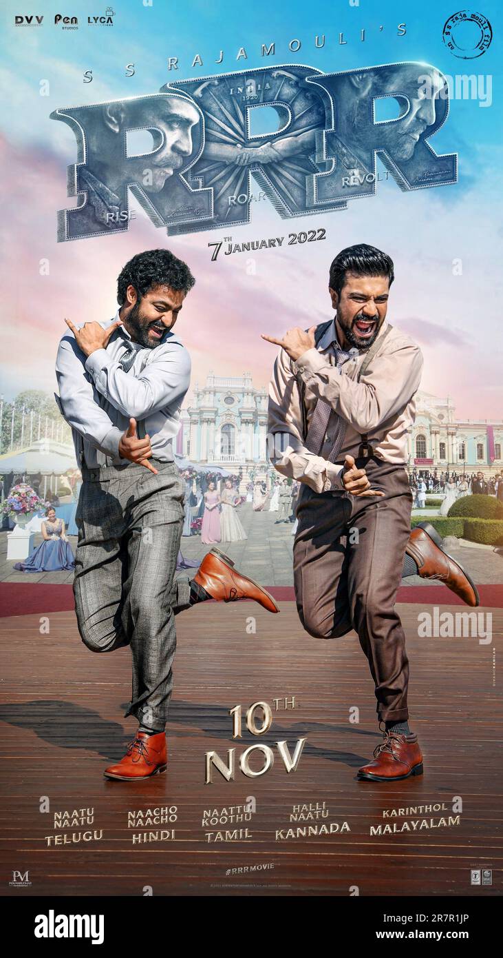 RRR: NAATU NAATU (2022), directed by PREM RAKSHITH Stock Photo - Alamy
