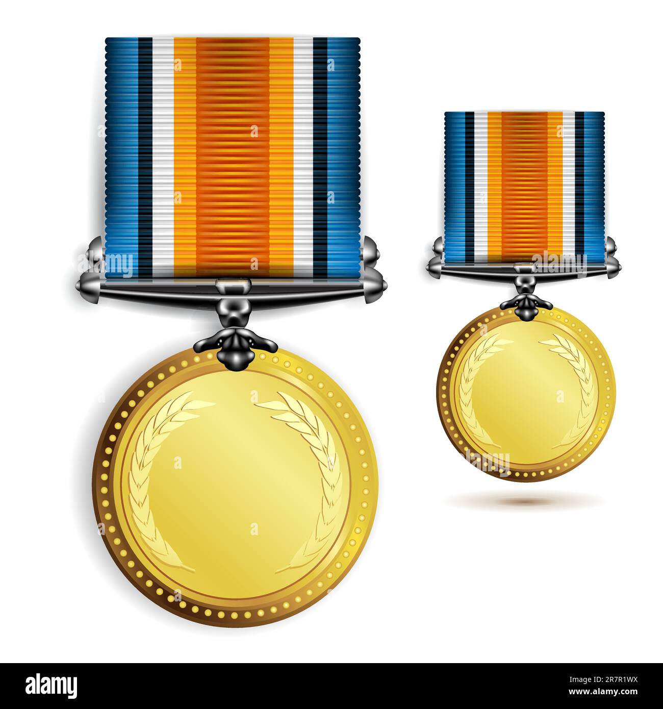 Medal with ribbon Stock Vector Images - Alamy