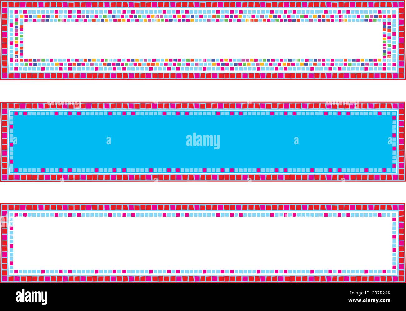 Mosaic frames Stock Vector Images - Alamy