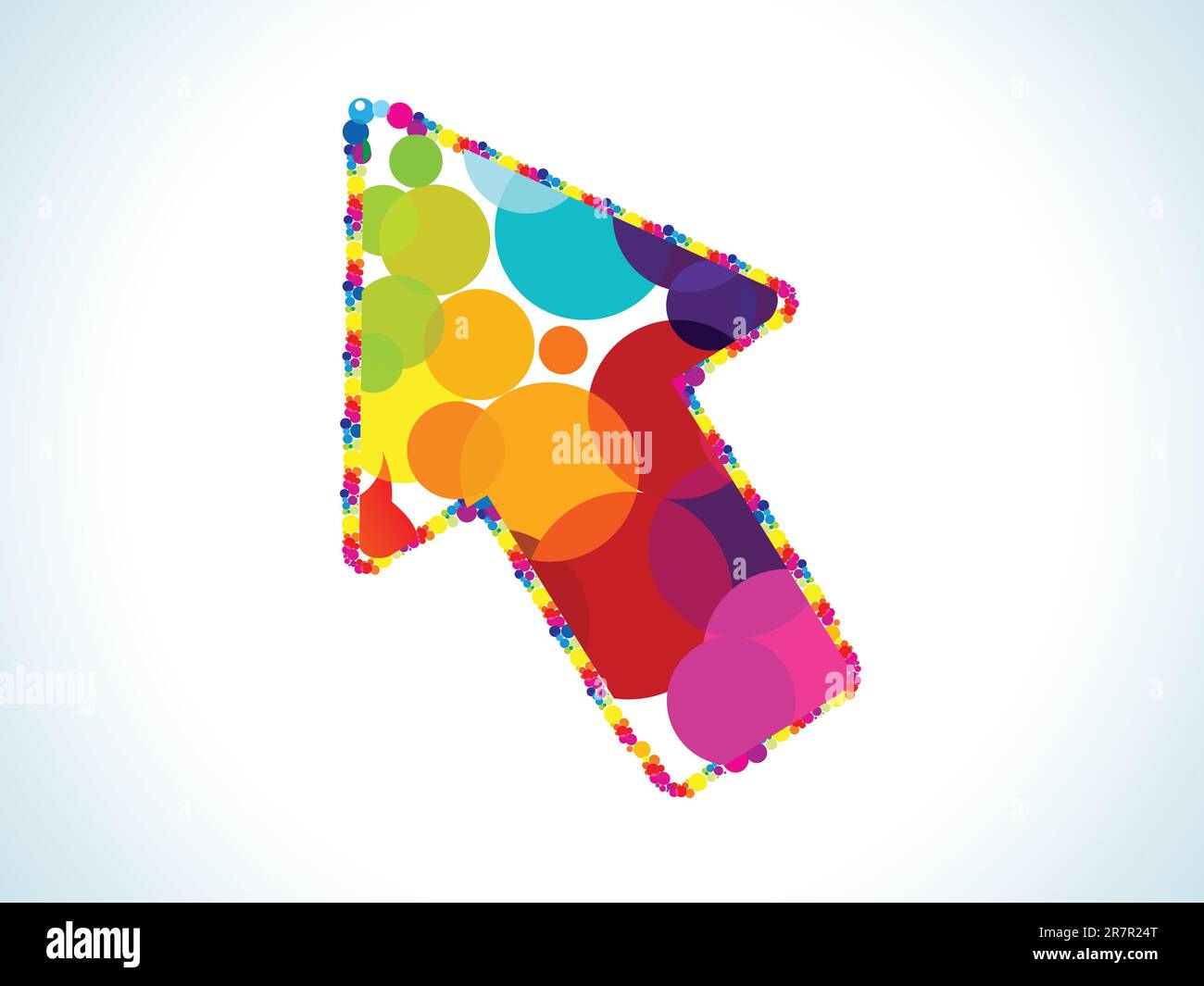 abstract colorful circles based cursor vector illustration Stock Vector ...