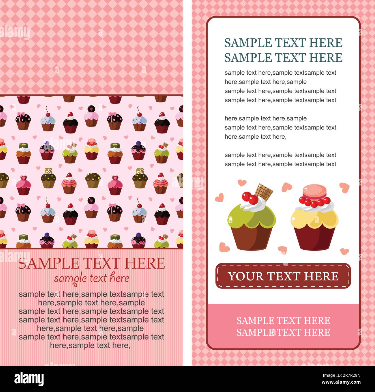 cartoon cake card Stock Vector Image & Art - Alamy