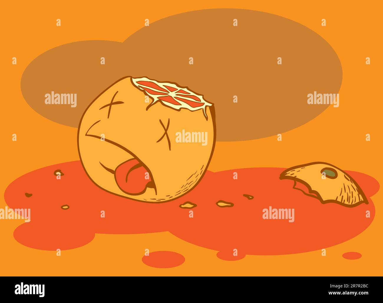 Dead orange for Halloween. Vector illustration Stock Vector Image & Art ...