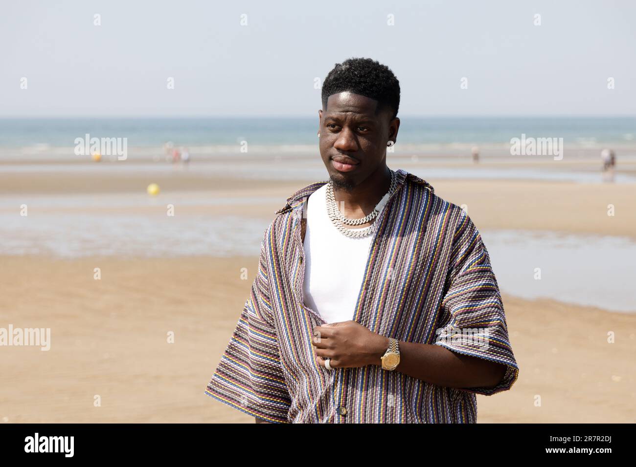 Cabourg, France. 16th June, 2023. Gedeon Mundele Ngolo, aka Franglish attends the 37th Cabourg ...