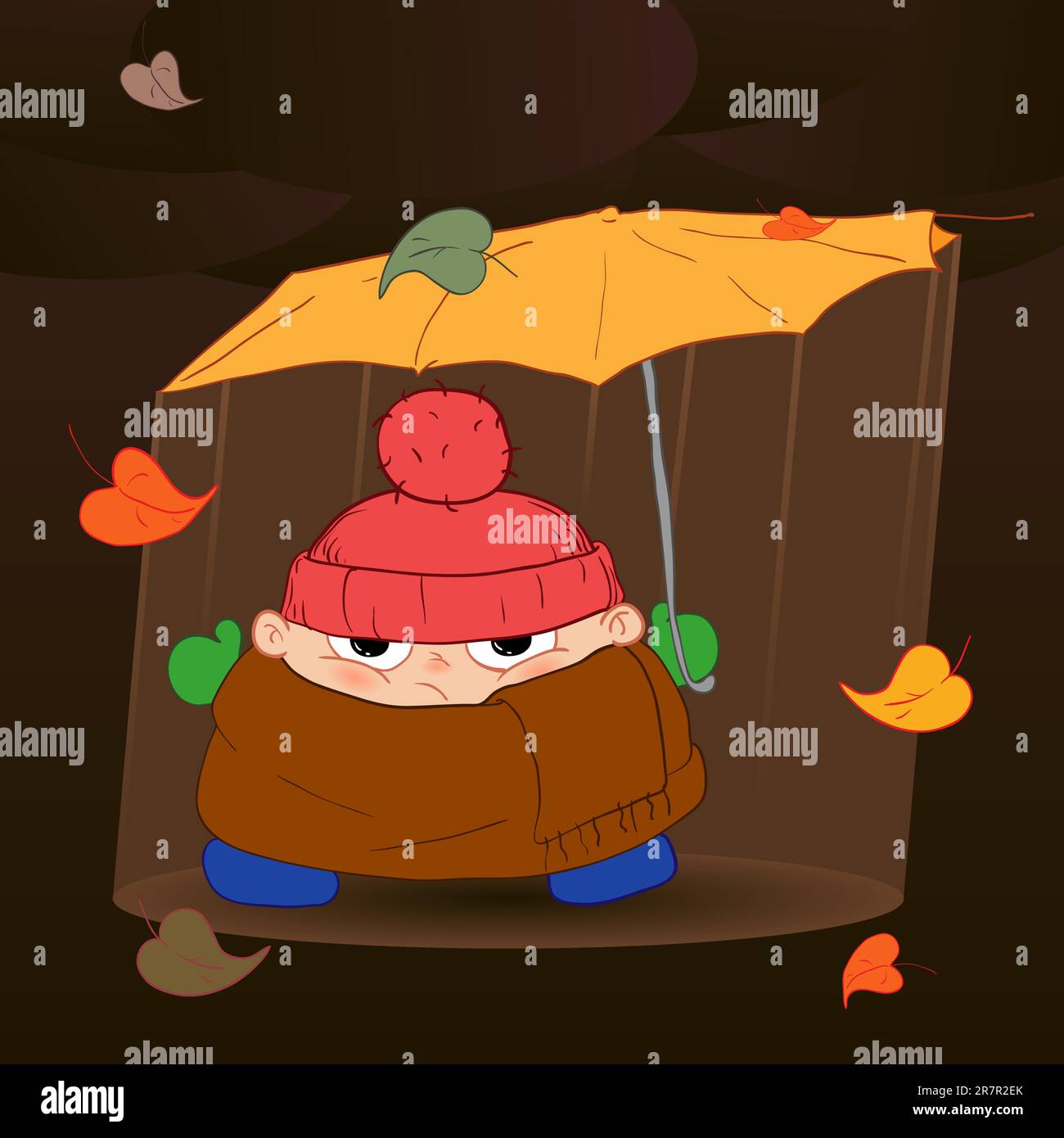 Sad Boy And Girl In Rain