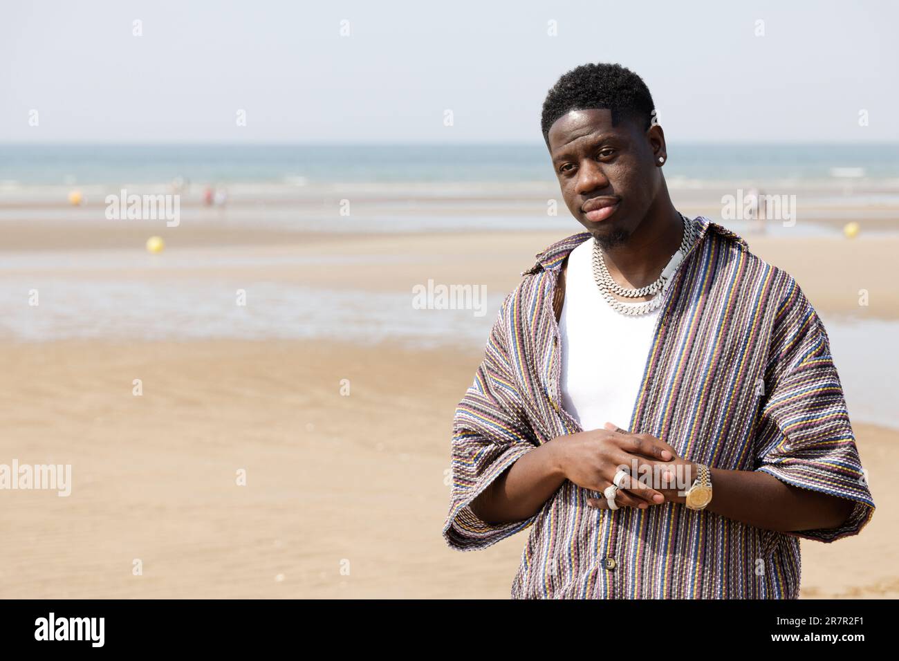 Cabourg, France. 16th June, 2023. Gedeon Mundele Ngolo, aka Franglish attends the 37th Cabourg ...
