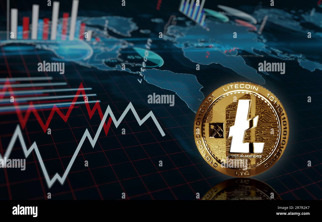 Cryptocurrency price chart hi-res stock photography and images - Alamy