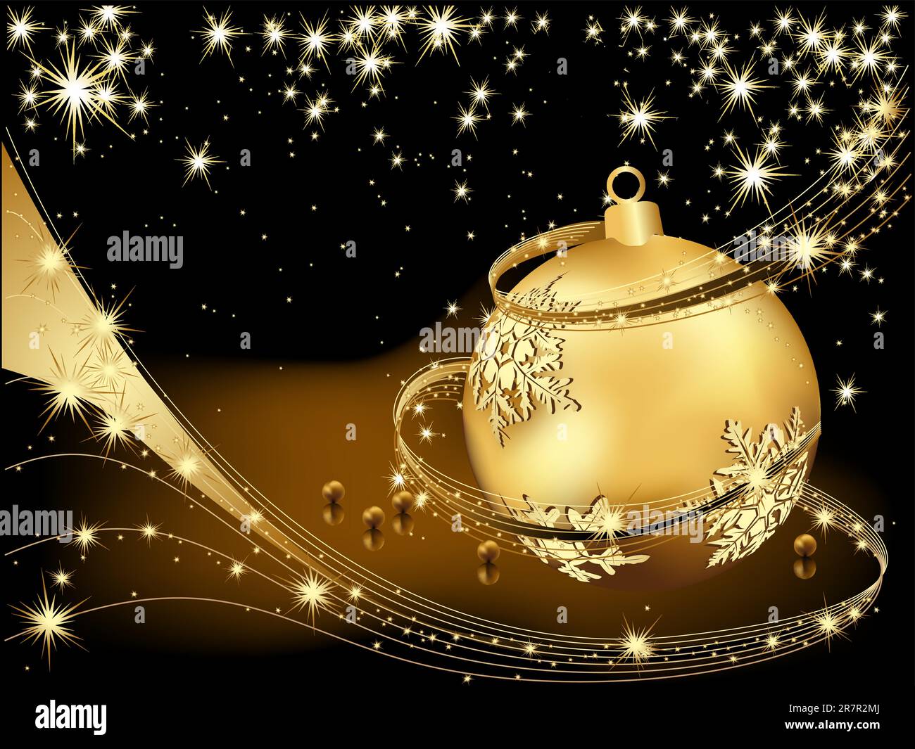 Merry Christmas background gold and black Stock Vector Image & Art - Alamy