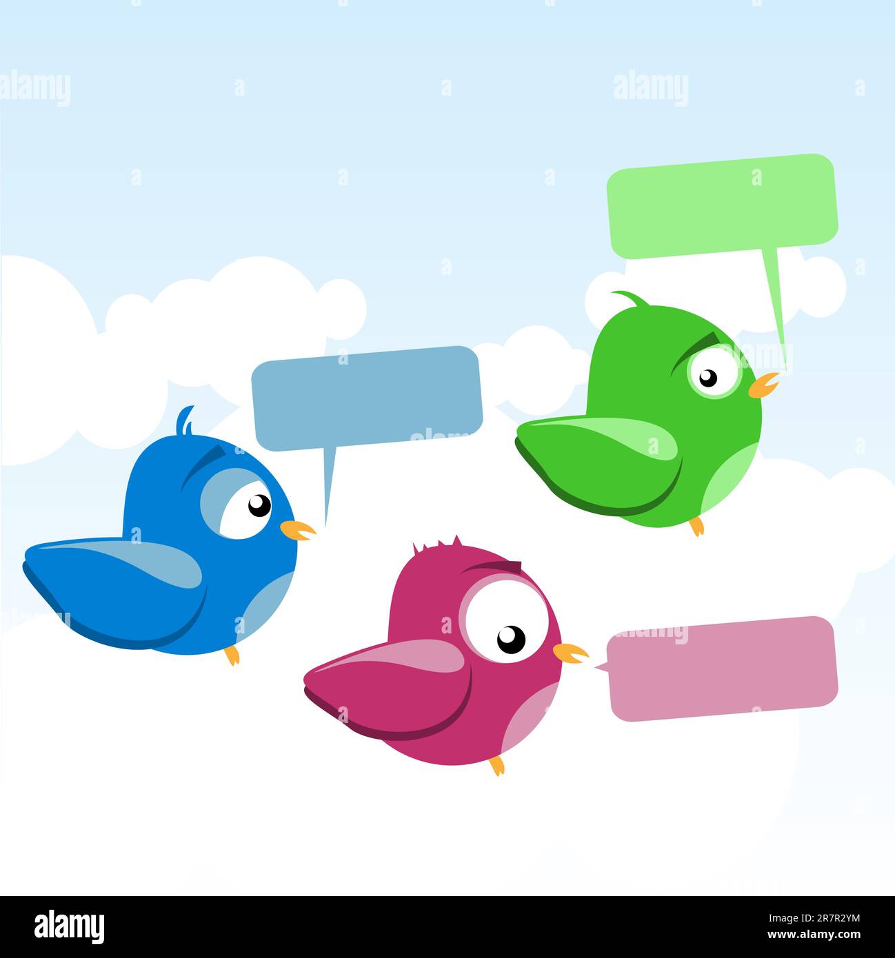 Loud birds Stock Vector Images - Alamy