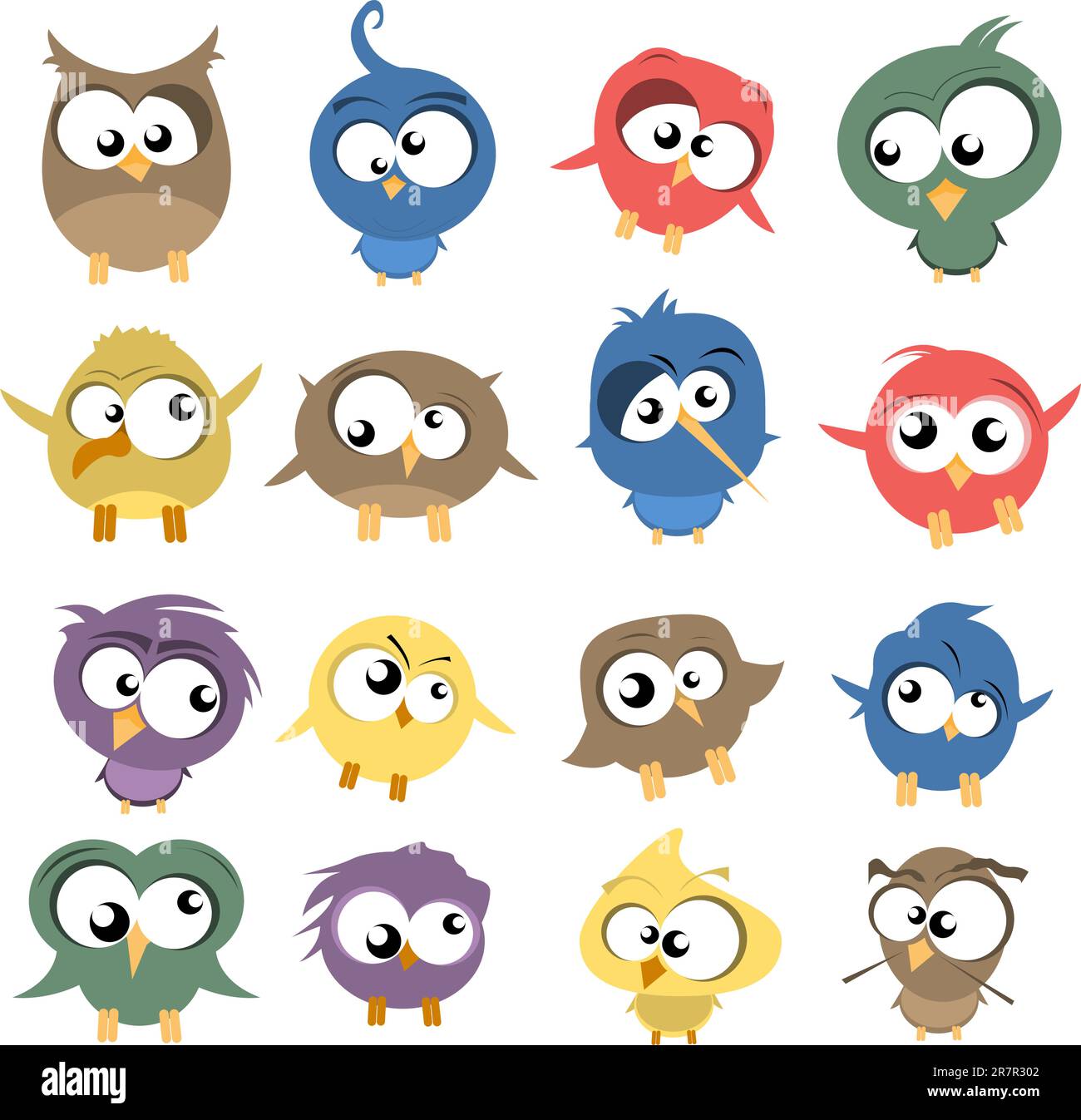 vector set of various ugly birds Stock Vector Image & Art - Alamy