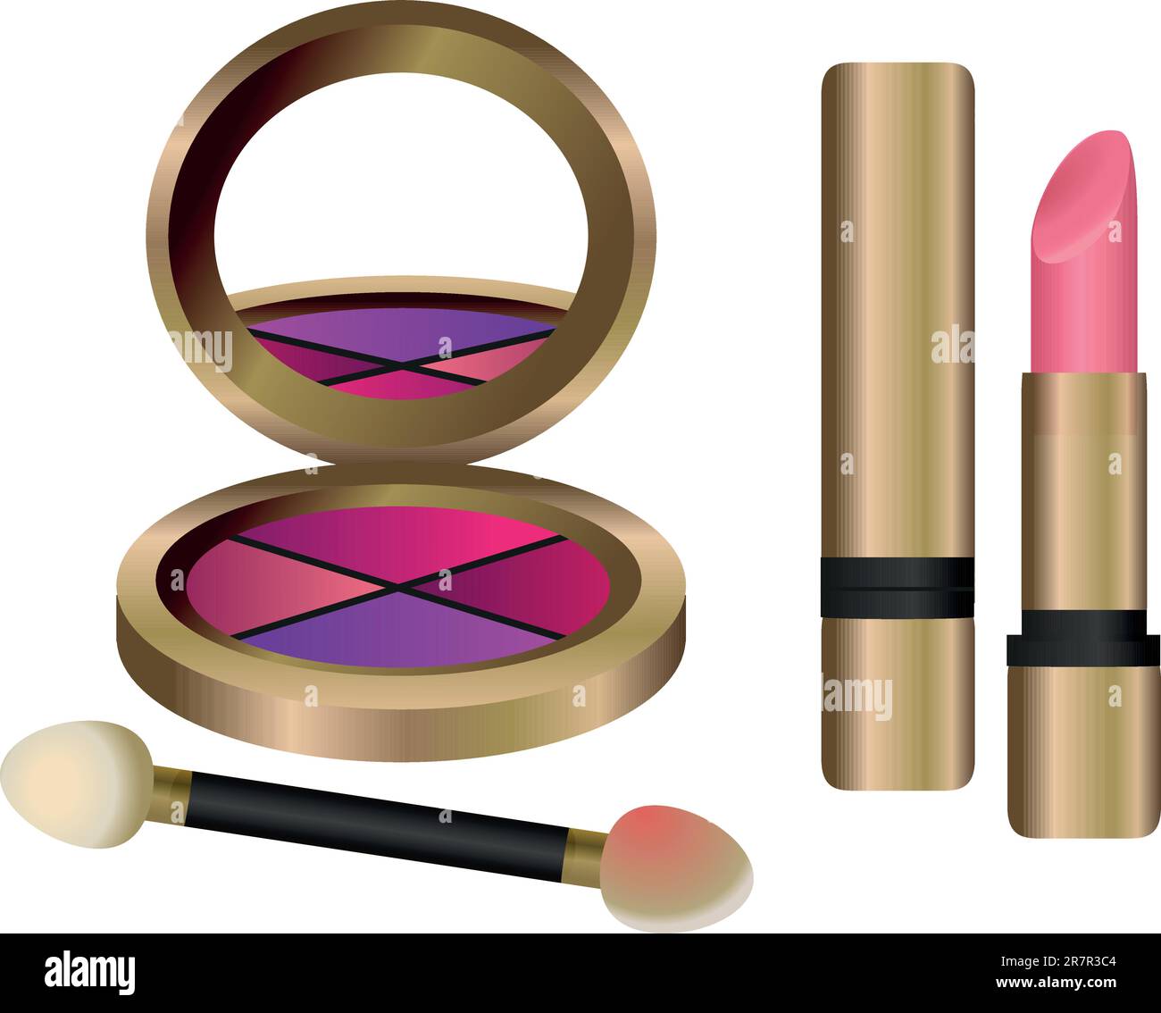 Cosmetics Set isolated on white background Stock Vector Image & Art - Alamy