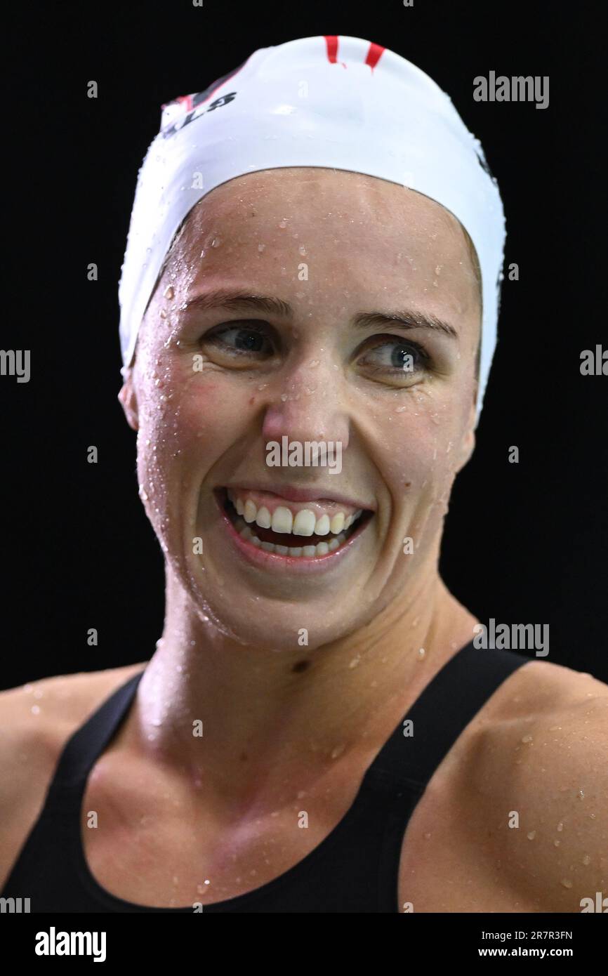 Melbourne, Australia. 17th June, 2023. Abbey Harkin reacts after ...