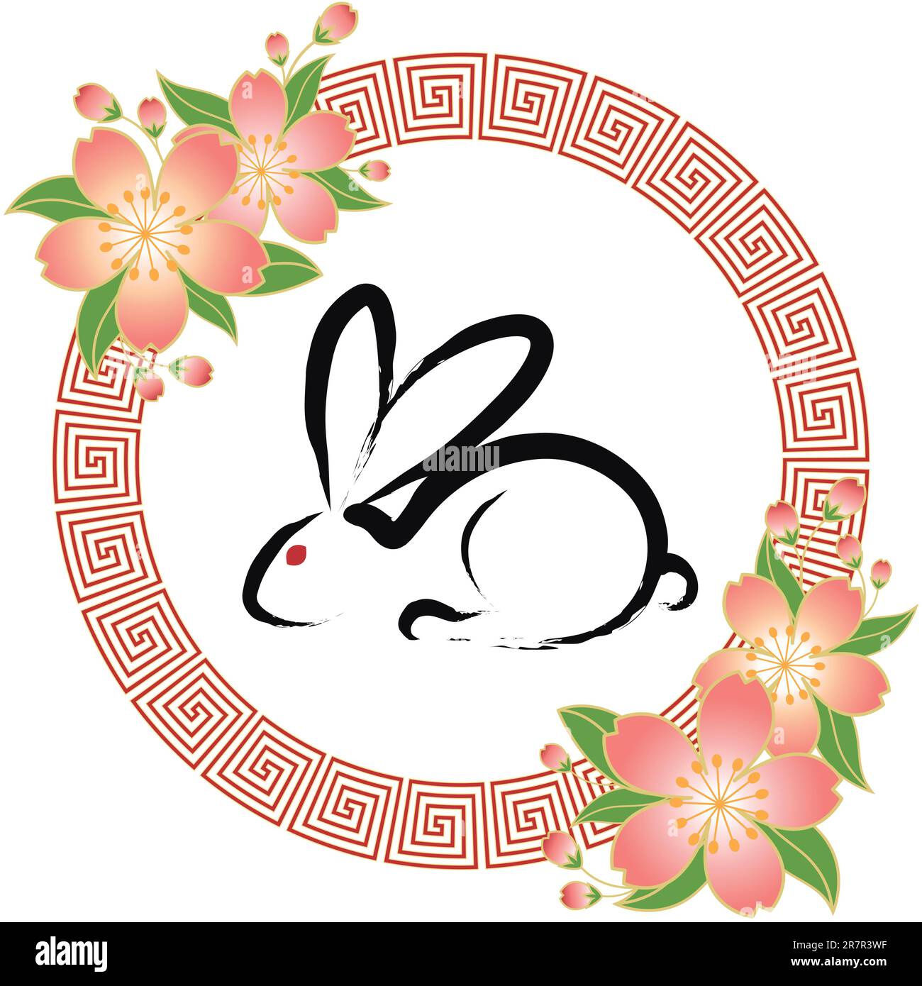 Traditional asian greeting Stock Vector Images - Alamy