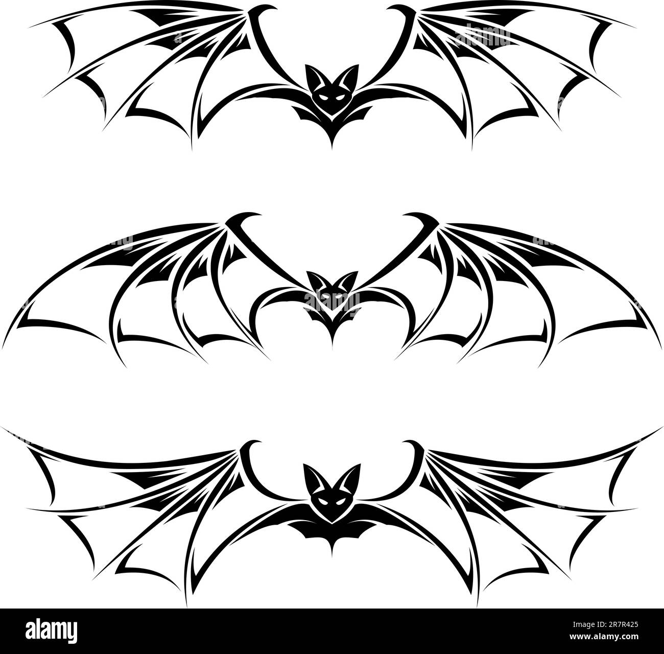 Bats illustration collection. Illustration on white background Stock ...
