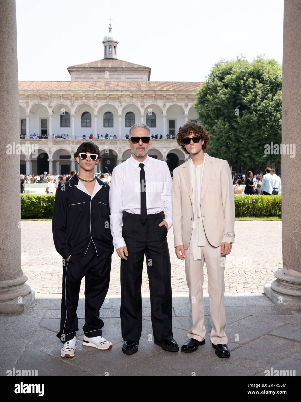 Samuele Segreto, Giuseppe Fiorello, Gabriele Pizzurro Milan Fashion ...
