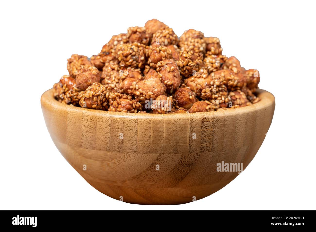 Peanuts in caramel isolated Cut Out Stock Images & Pictures - Alamy