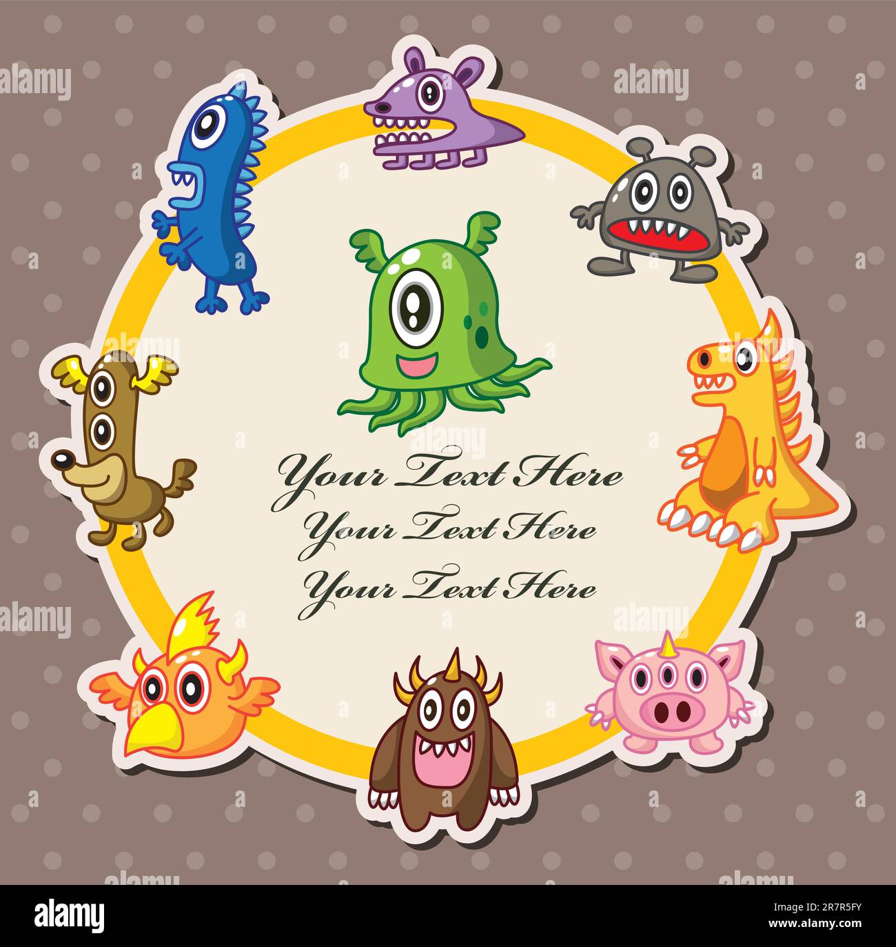 Monster border hi-res stock photography and images - Alamy