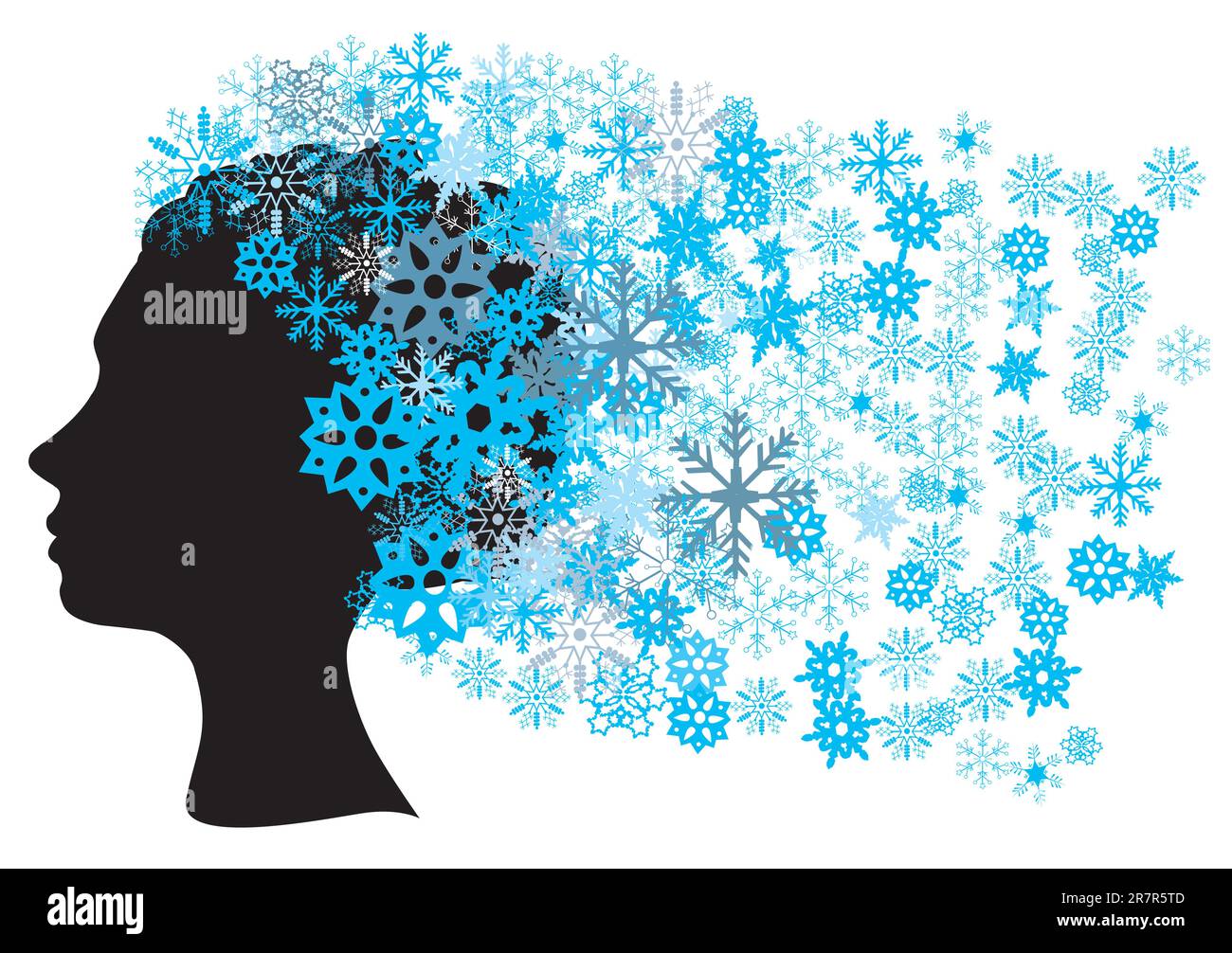 Vector illustration of a snow head Stock Vector Image & Art - Alamy