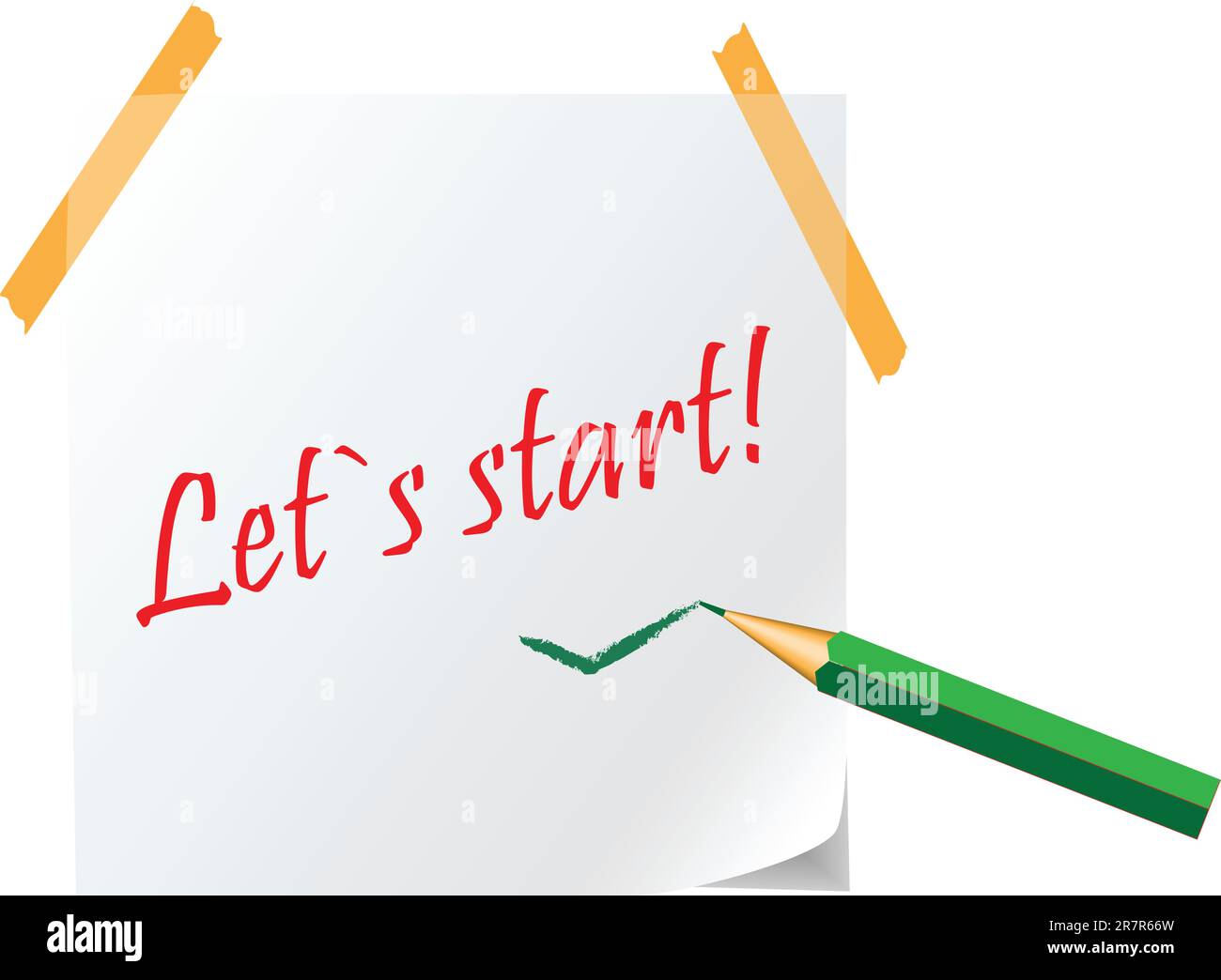 Background text notepad pencil Stock Vector Images - Alamy