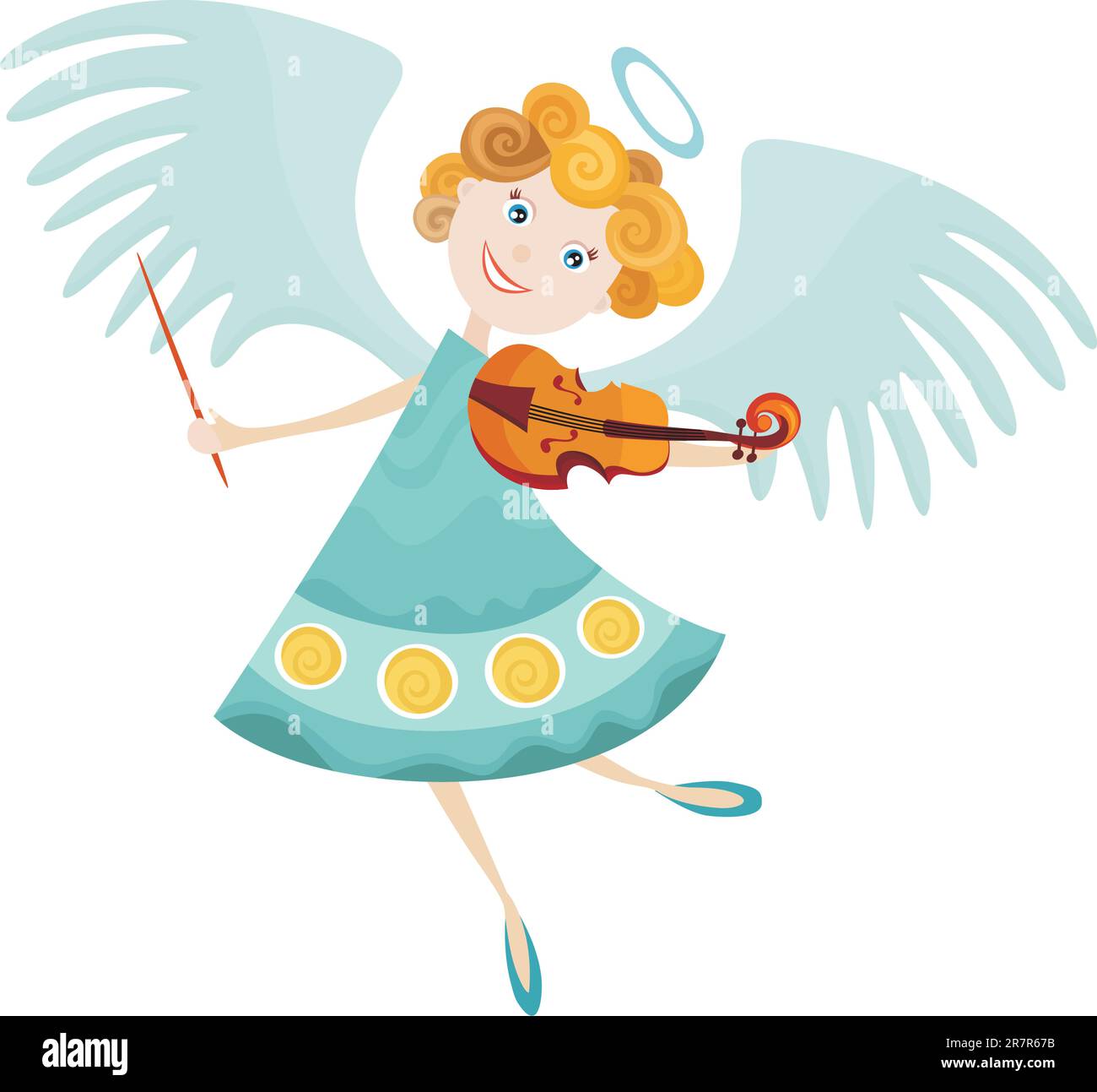 Female angel figure Stock Vector Images - Alamy