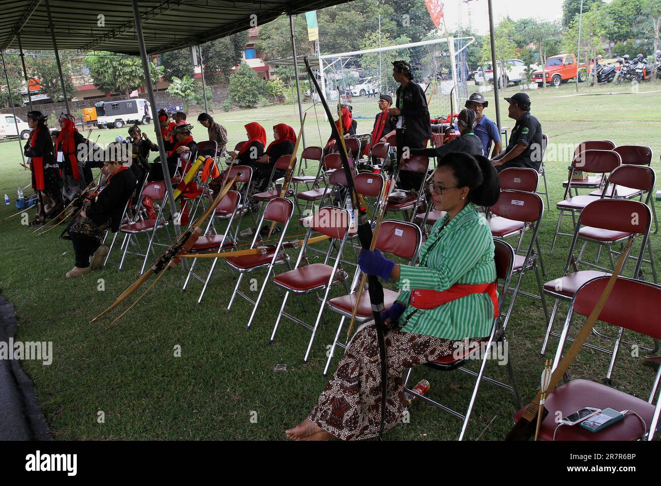 Sleman, Yogyakarta, Indonesia. 17th June, 2023. A woman prepares to ...