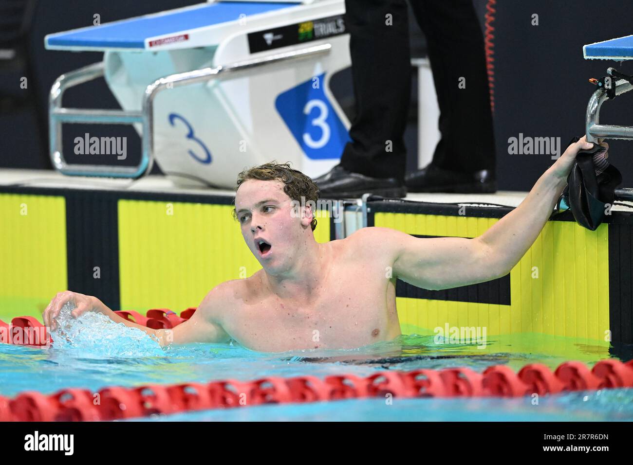 Melbourne, Australia. 17th June, 2023. Samuel Short looks on after ...