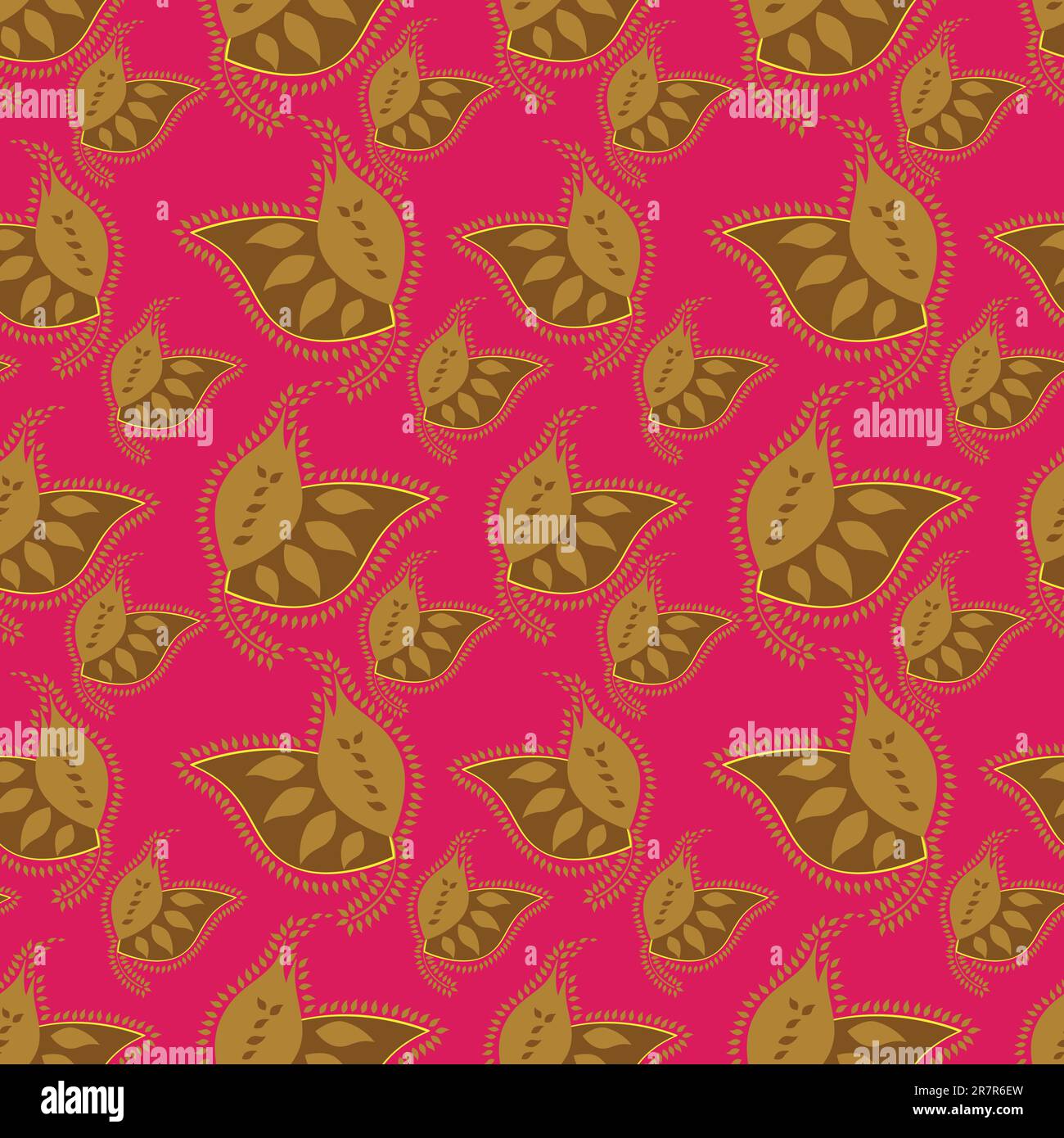 Indian pattern red Stock Vector Images - Alamy