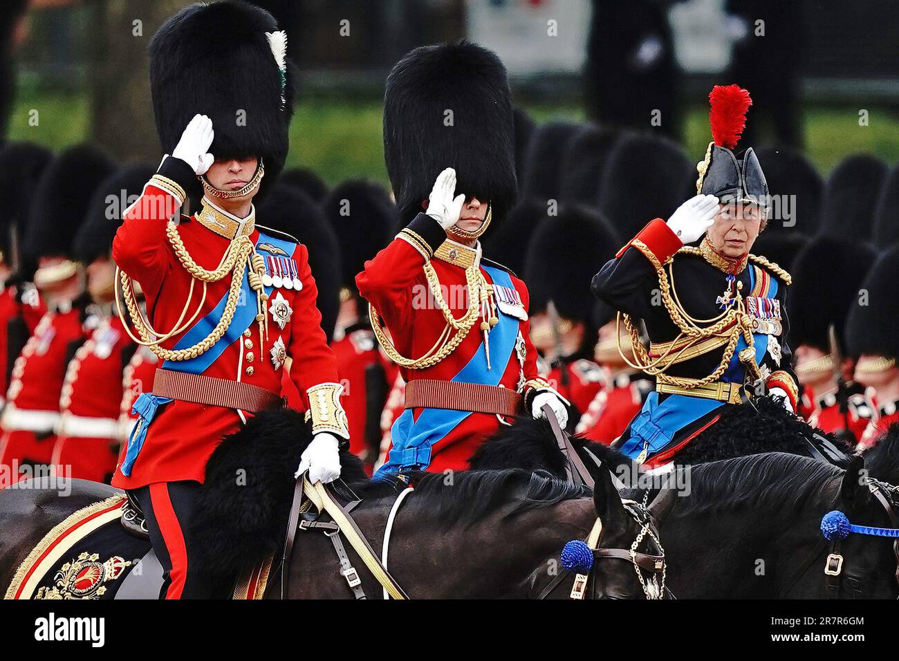 (left-right) the Prince of Wales, the Duke of Edinburgh and the ...