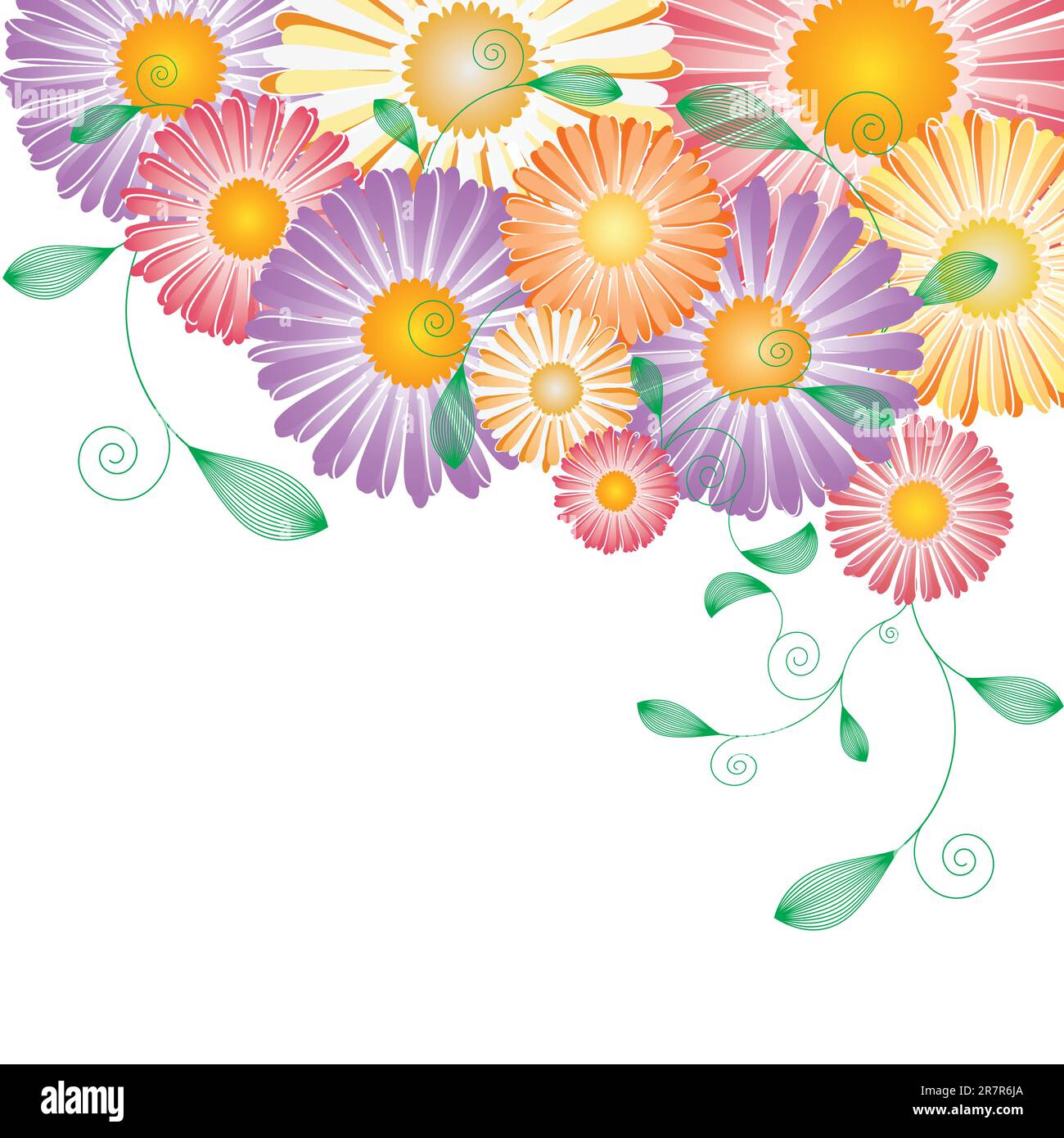 Daisy shape Stock Vector Images - Alamy