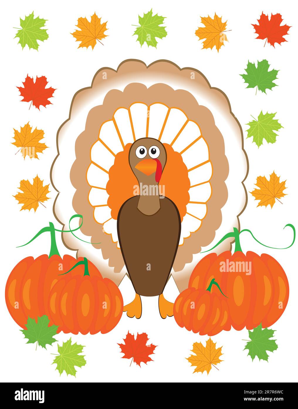 vector illustration of a turkey for thanksgiving day Stock Vector Image ...