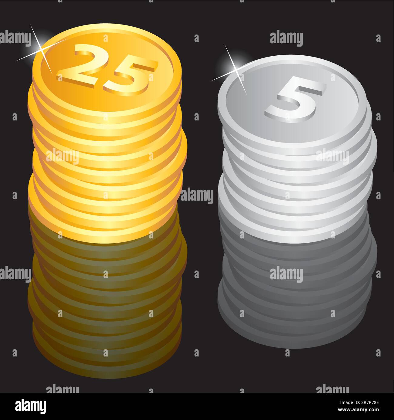 Rain golden coin computer hi-res stock photography and images - Alamy